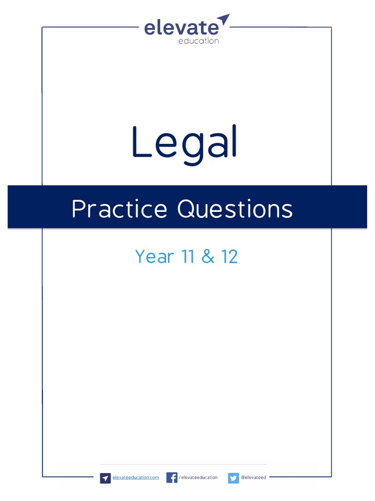 Elevate - Legal Practice Questions | PDF | Precedent | Mediation