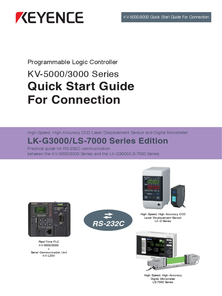 Quick Start Guide For Connection: KV-5000/3000 Series | PDF ...