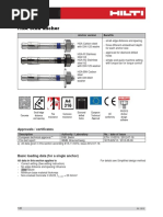 Hilti Anchor Bolt Specifications Guide | PDF | Building Materials ...