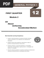 Q4 Science 9 - Module 1 | PDF | Acceleration | Velocity