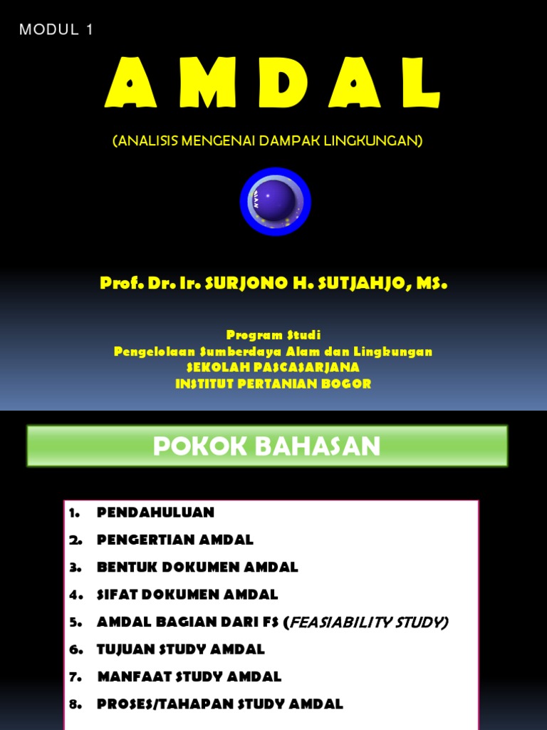 Pengantar Amdal | PDF