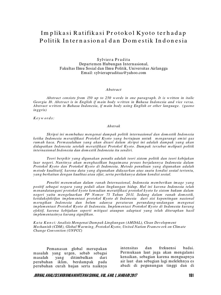 Protokol Kyoto | PDF