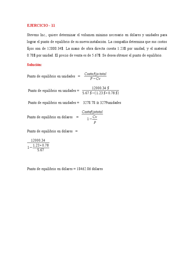 Ejercicios 11 y 12 | PDF | Economias | Microeconomía
