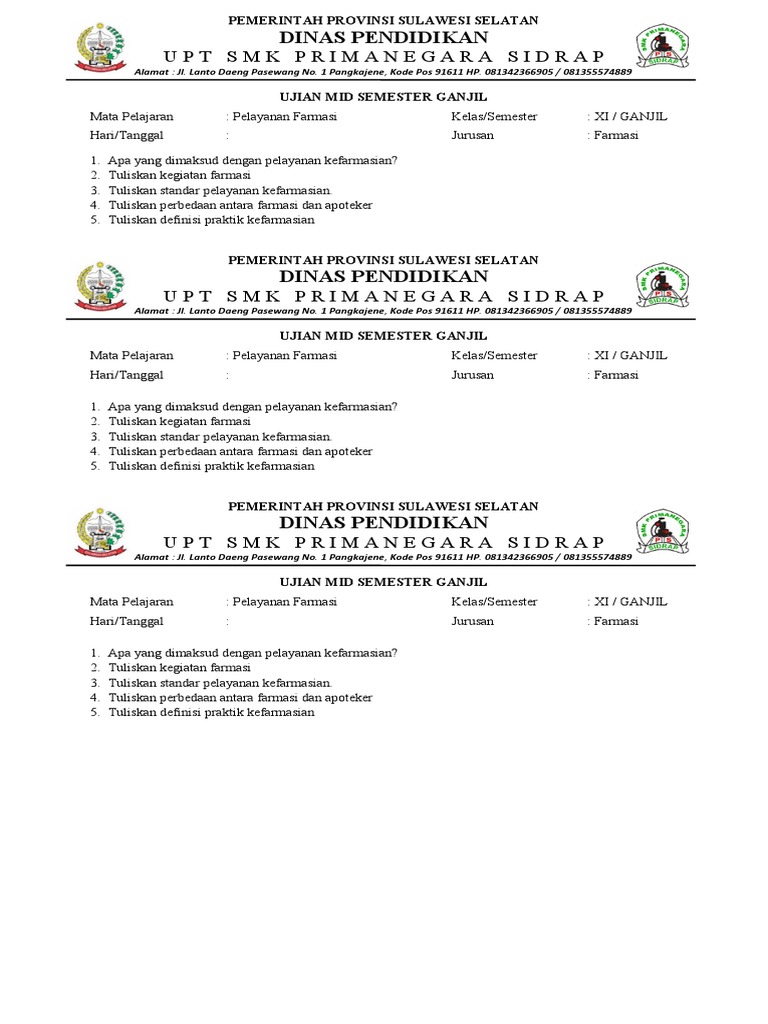 Pelayanan Farmasi Kelas XI | PDF