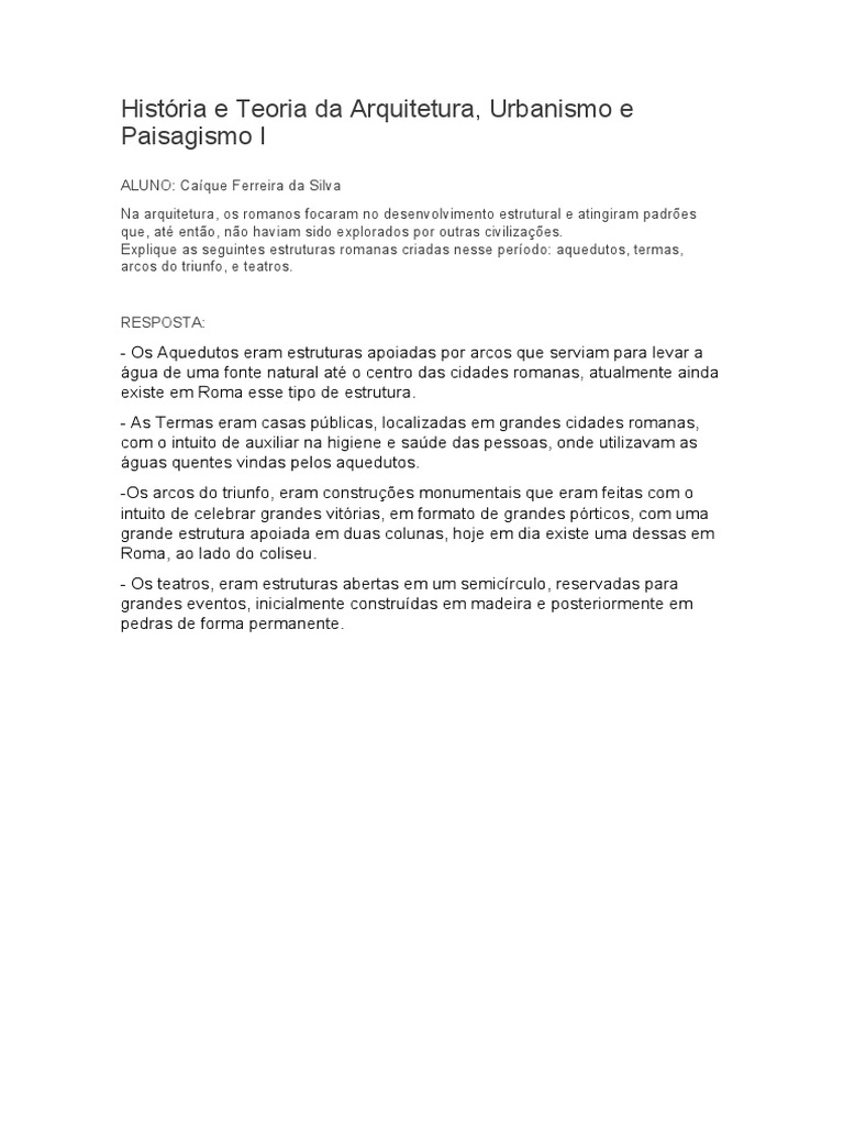 História e Teoria Da Arquitetura | PDF