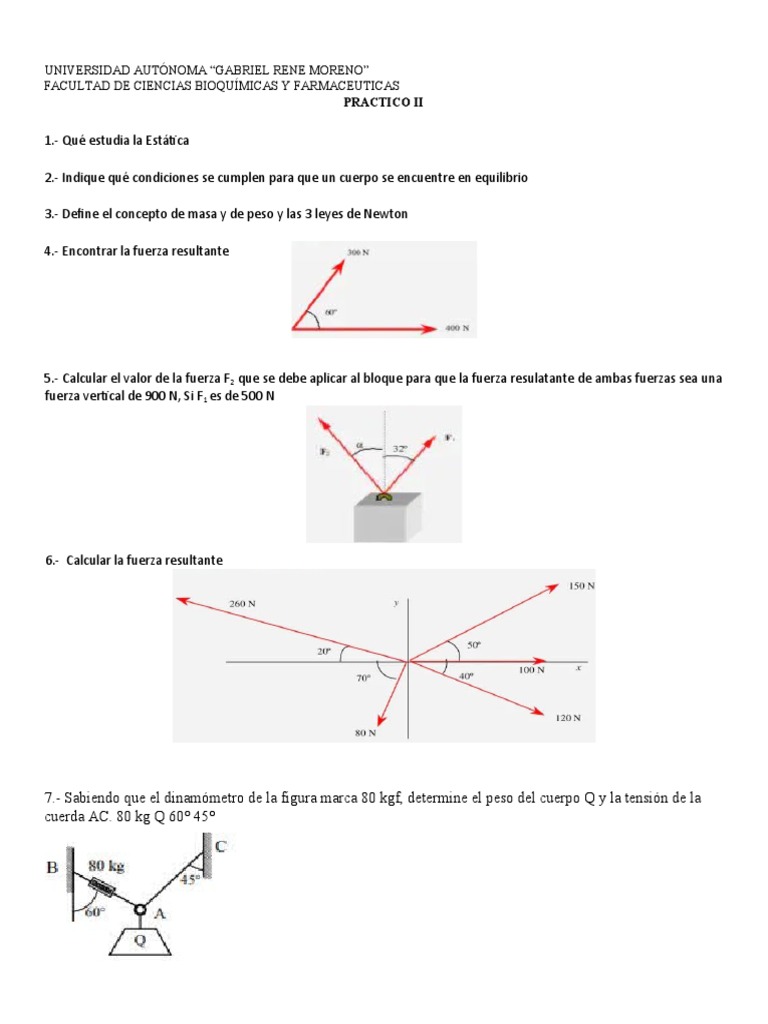 PRÁCTICO 2 Estática 22021 | PDF