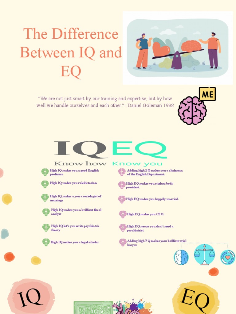 The Difference Between IQ and EQ | PDF | Intelligence Quotient | Genetics