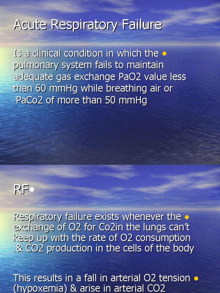 Acute Respiratory Failure