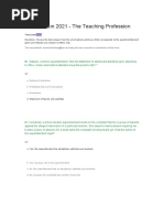 Teaching Profession LET Reviewer Exam | PDF | Teachers | Curriculum