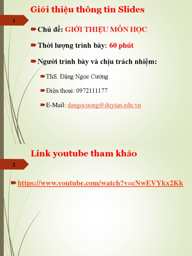 CS 252 - Mang May Tinh - 2020S - Lecture Slides - 1.1 | PDF