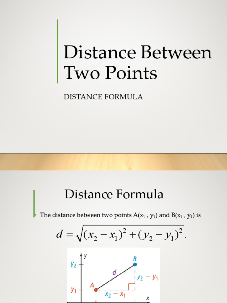 Lesson 3 - Distance Between Two Points | PDF