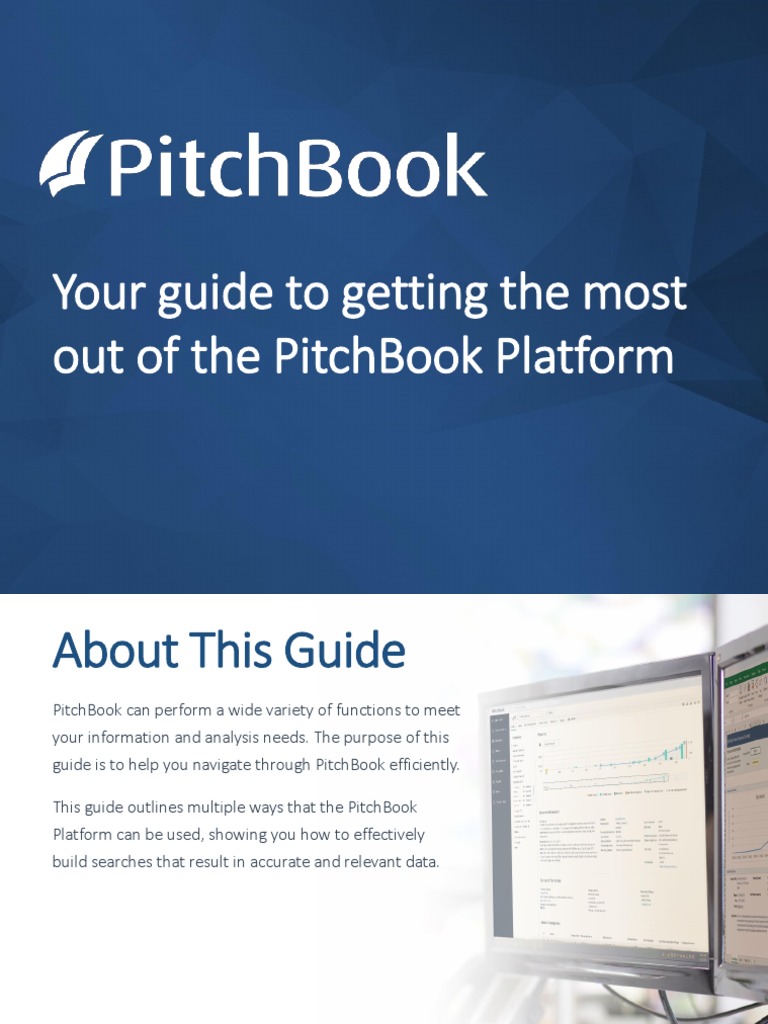 PitchBook Guide | PDF | Venture Capital | Corporate Finance