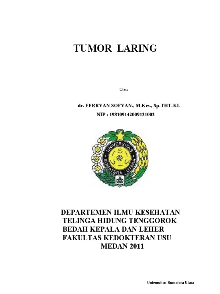 Tumor Laring: Jenis dan Terapi | PDF