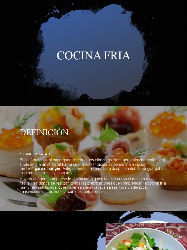 Cocina Fria | PDF | ensalada | Vinagreta