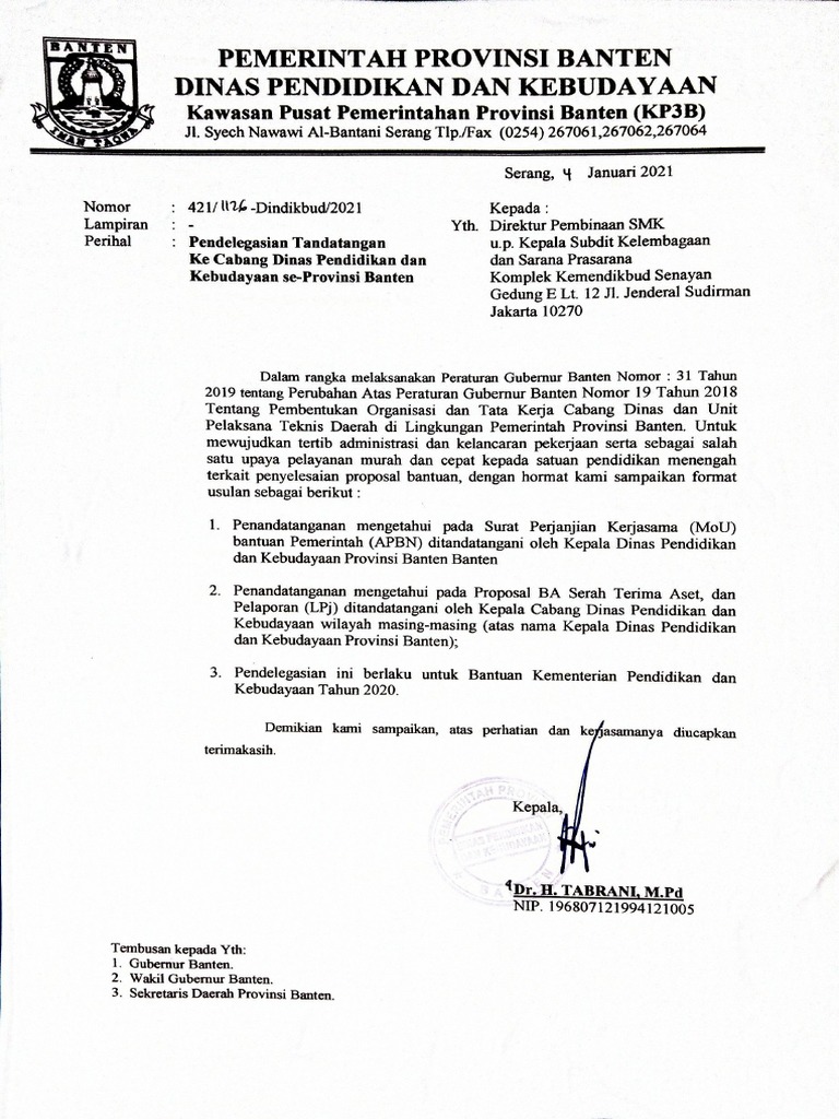 Contoh Nota DInas 1 | PDF