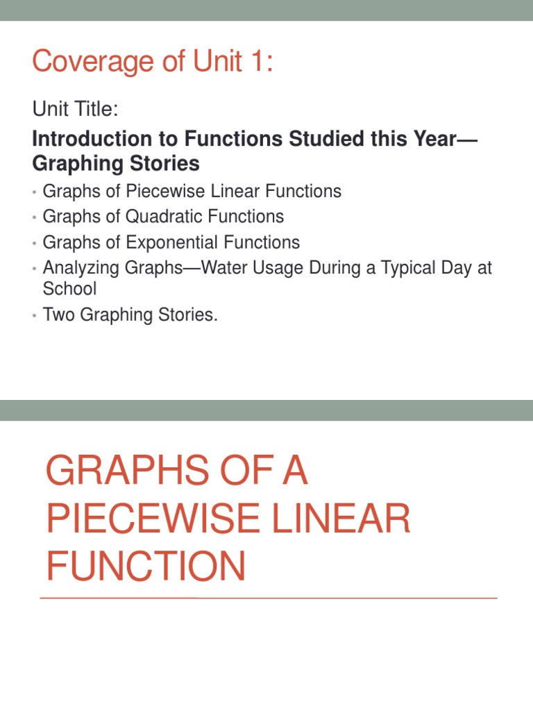 Graphs of A Piecewise Linear Function | PDF | Function (Mathematics ...