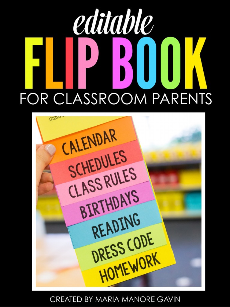 EDITABLE Parent Flip Book From Kinder Craze | PDF | Sweater