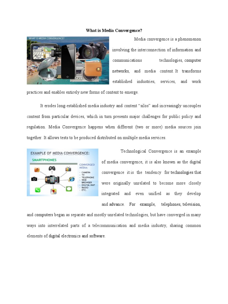 What Is Media Convergence Pdf
