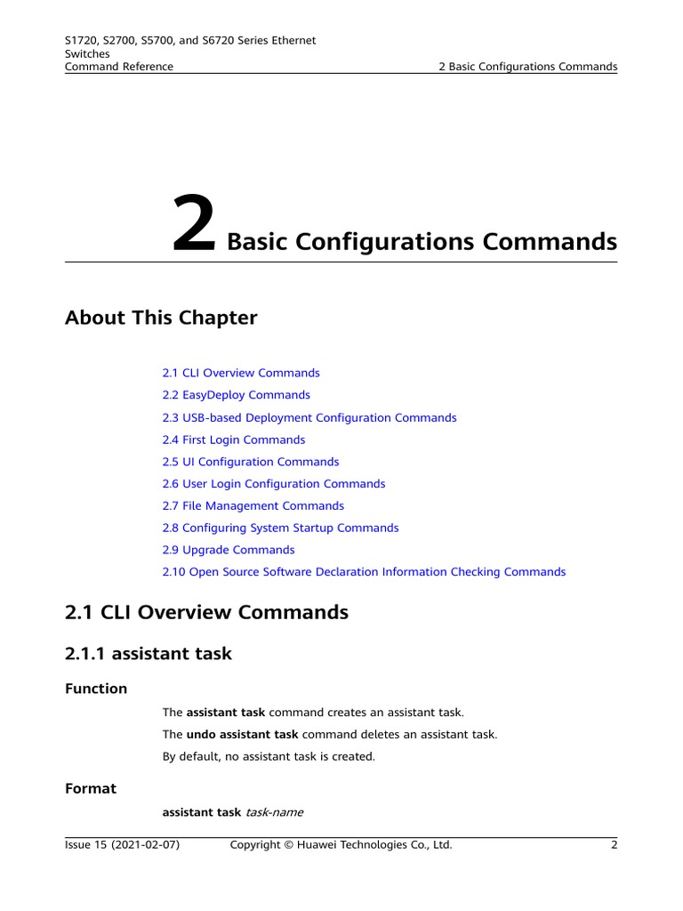 01-02 Basic Configurations Commands | PDF | Computer Network | Command ...