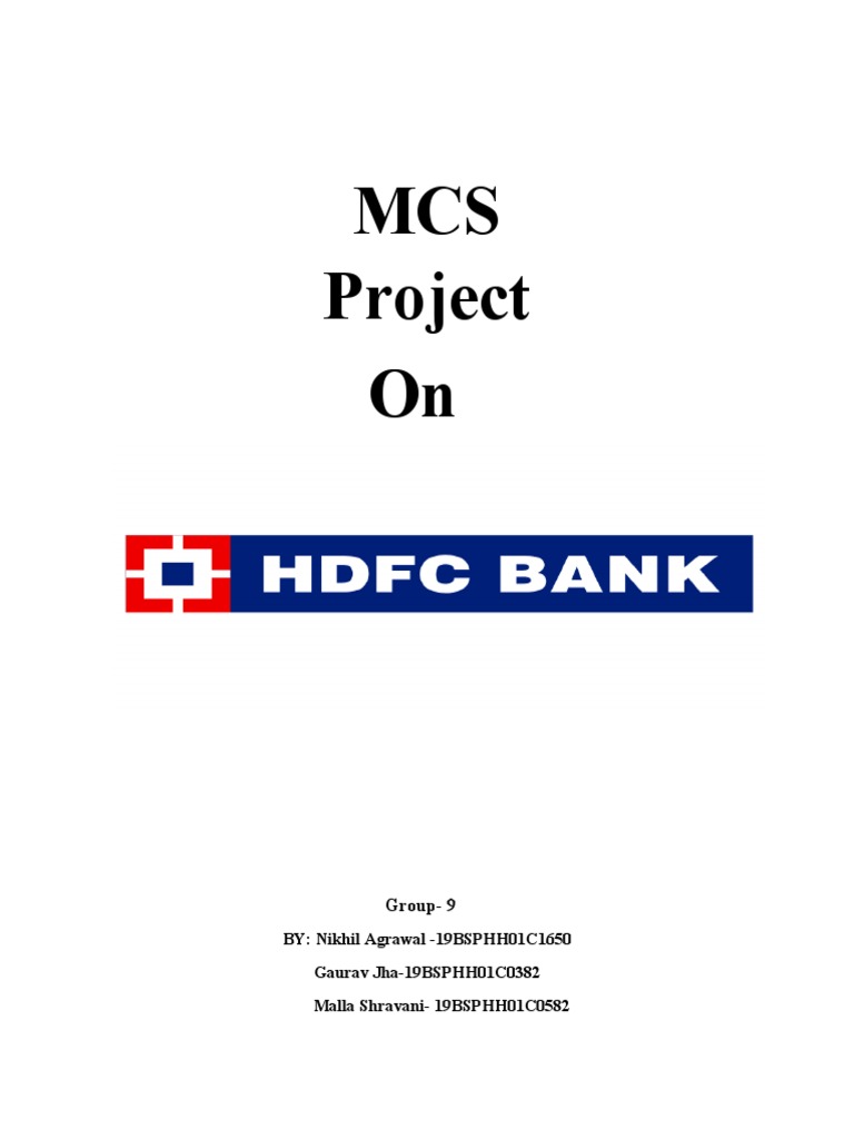 Organization Value System and Structure of HDFC Bank | PDF | Debit Card ...