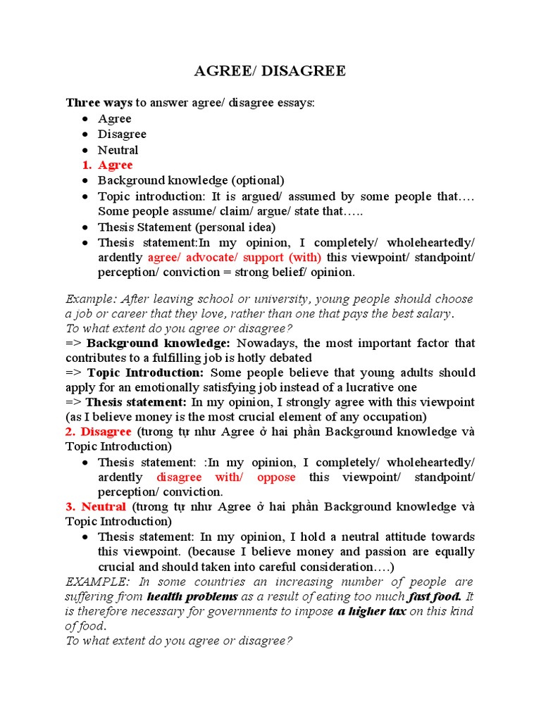 Agree-Disagree Essay | PDF | Knowledge | Epistemology