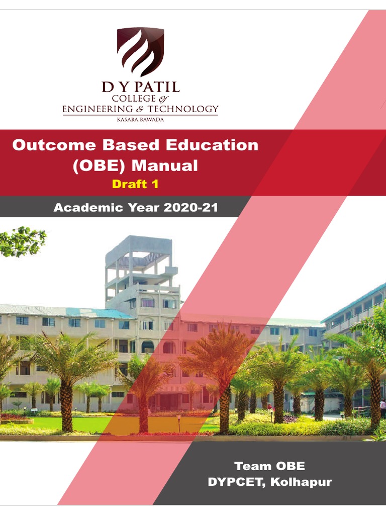 Outcome Based Education (OBE) Manual: Draft 1 | PDF | Engineering | Cognition