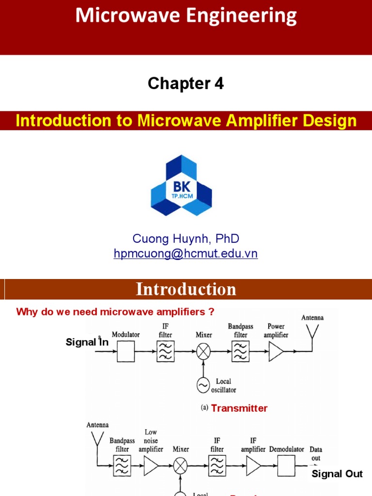 Chapter 4 Introduction To Microwave Amplifier Design | PDF | Microwave ...
