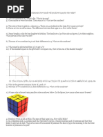 Math Trail Questions | PDF