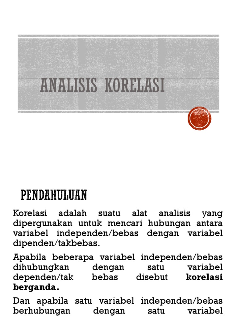 Analisis Korelasi | PDF