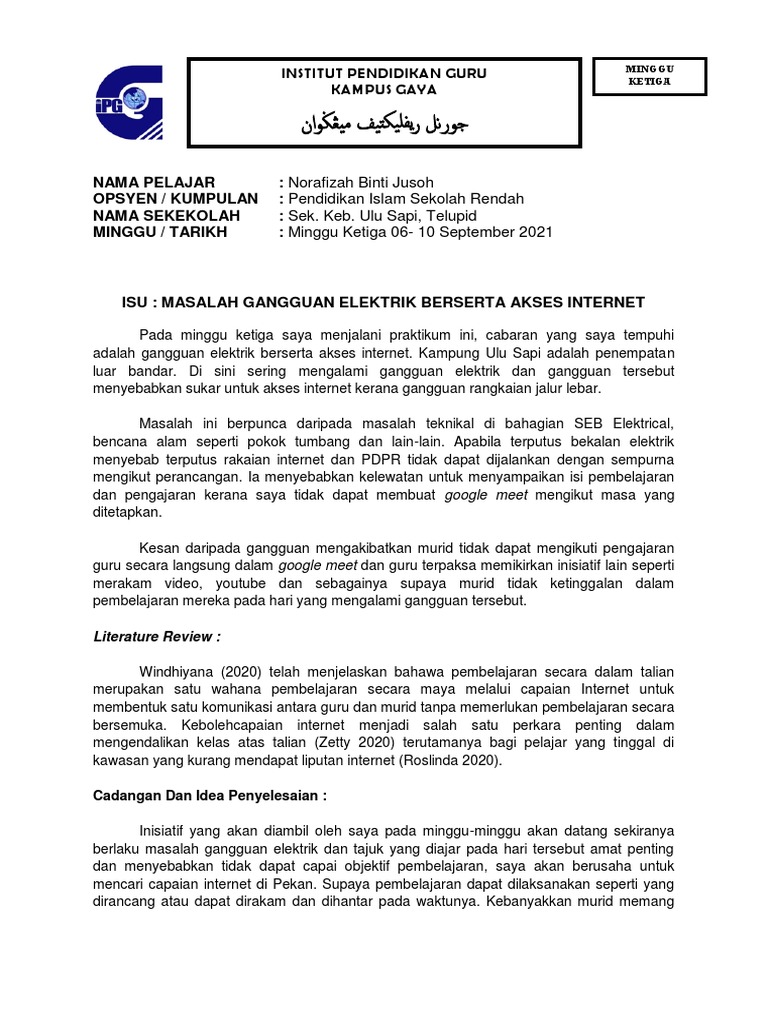 Jurnal M 3 Norafizah | PDF