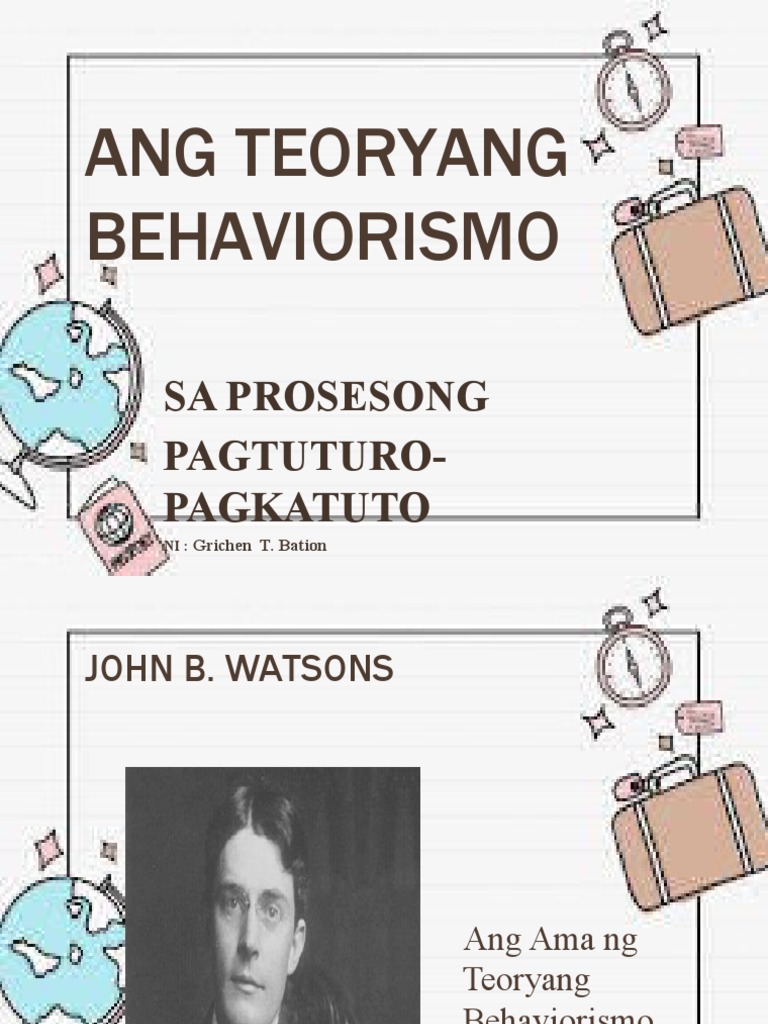 Ang Teoryang Behaviorism | PDF