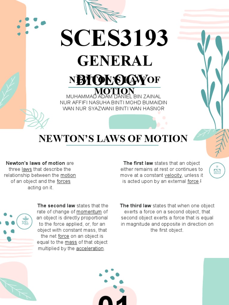 NEWTON's 1st, 2nd & 3rd Laws | PDF | Newton's Laws Of Motion | Force