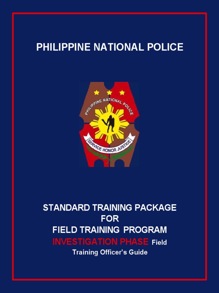Philippine National Police: Standard Training Package FOR Field ...