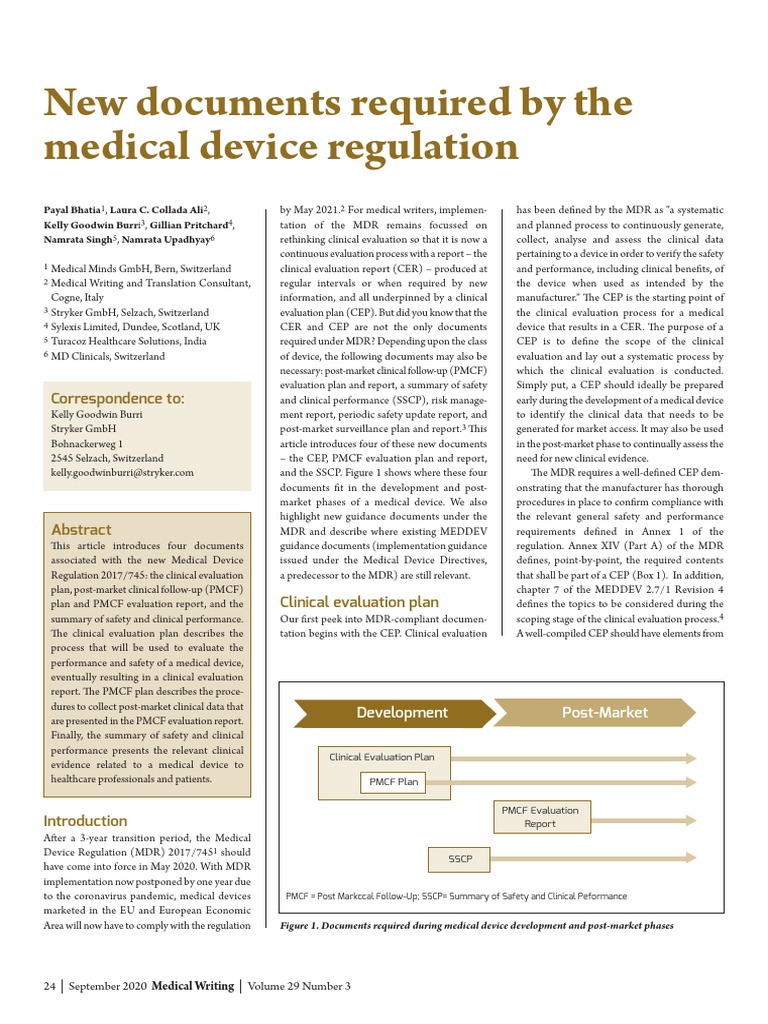 MDR New Update General | Download Free PDF | Medical Device | European ...