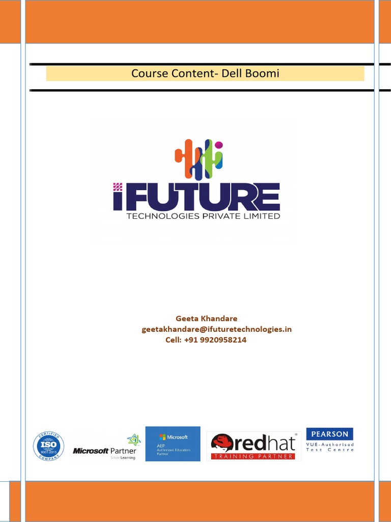 Course Content - Dell Boomi | PDF | Web Service | World Wide Web