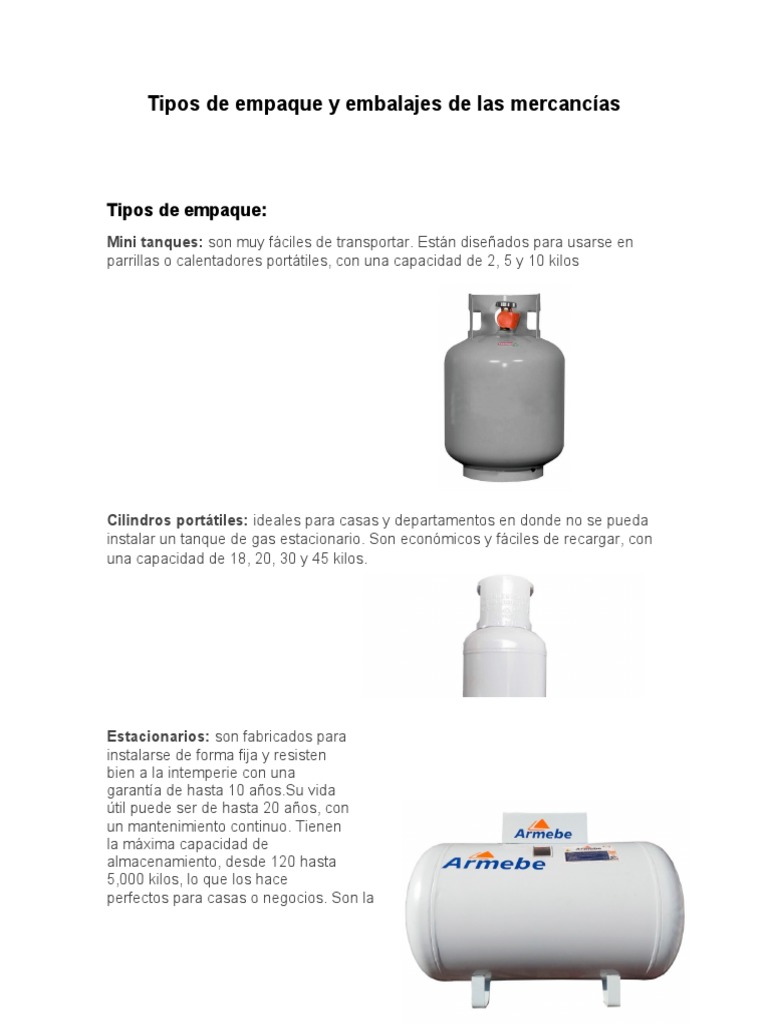 Tipos de Empaque y Embalajes de Las Mercancías | PDF