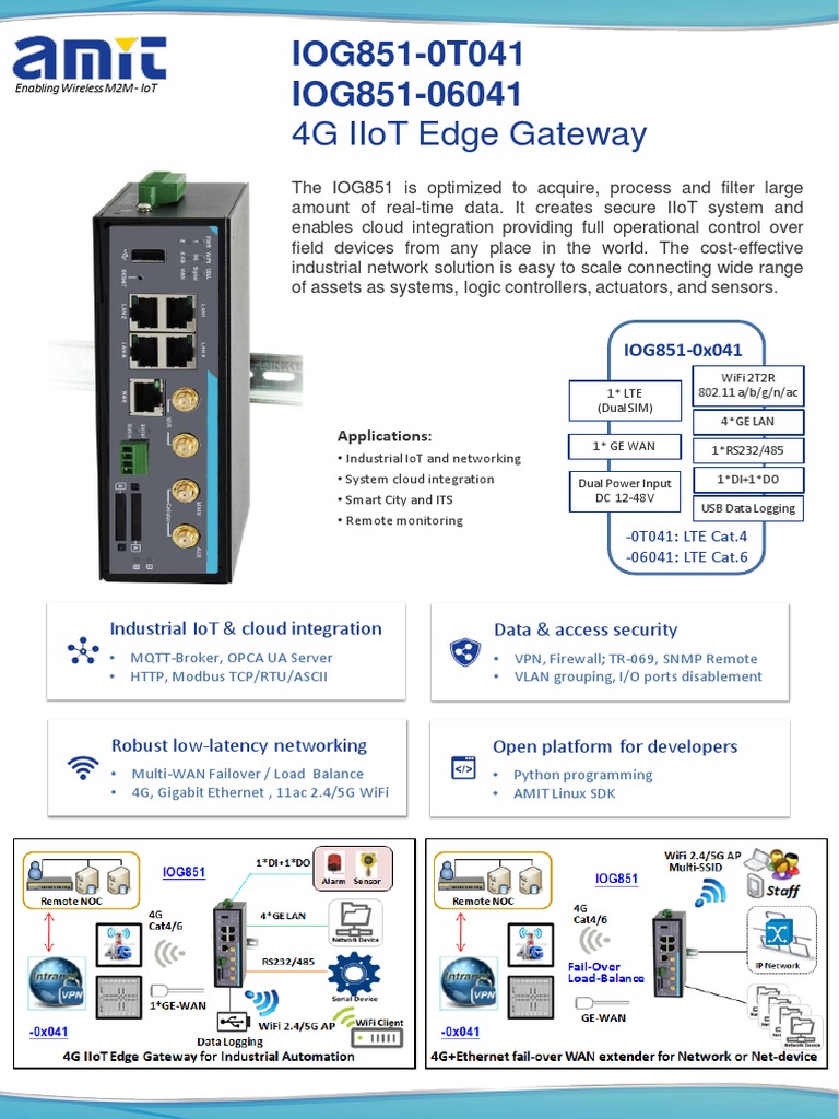 Data Sheet-IOG851-0T041-20180731-1 | PDF | Virtual Private Network ...