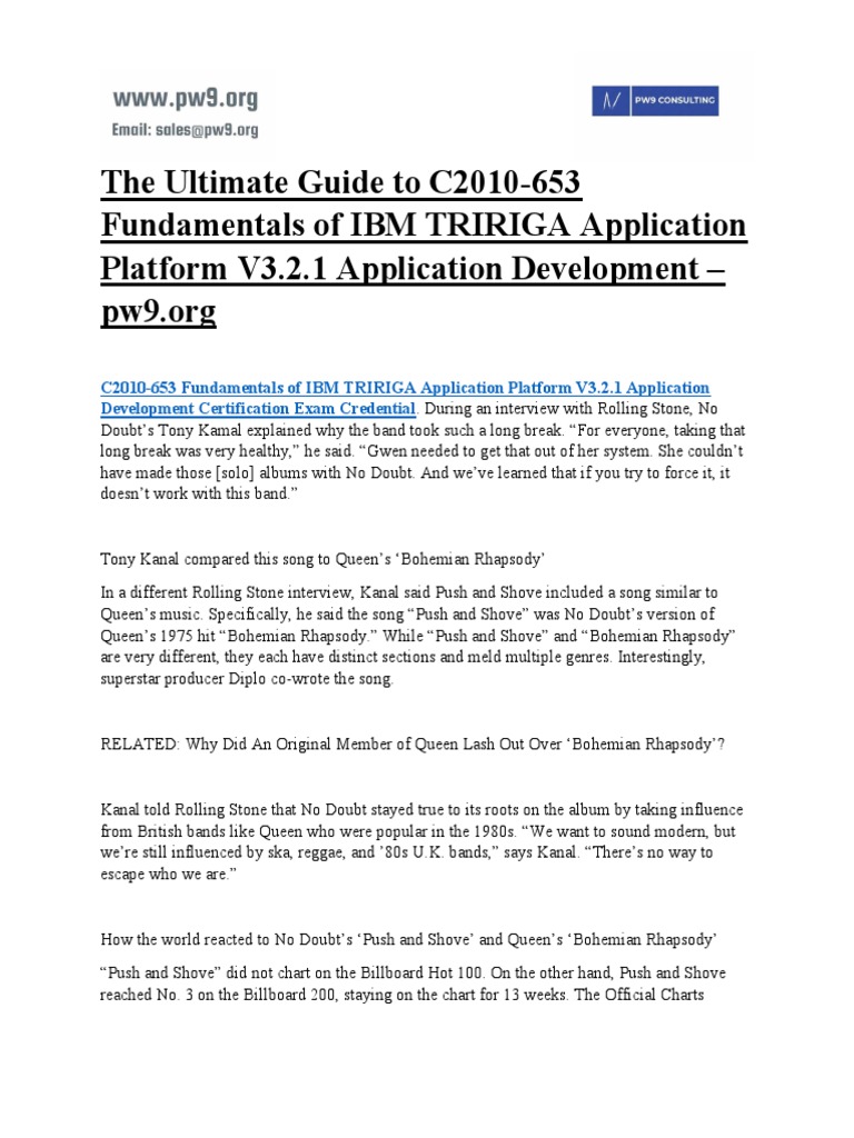 The Ultimate Guide To C2010-653 Fundamentals of IBM TRIRIGA Application ...