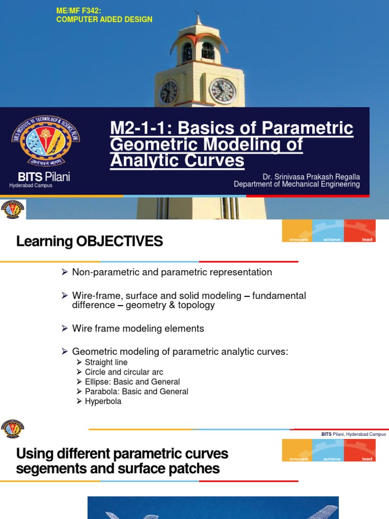 M2-1-1-Basics of Parametric Geom Model Analytic Curves | PDF | Curve ...