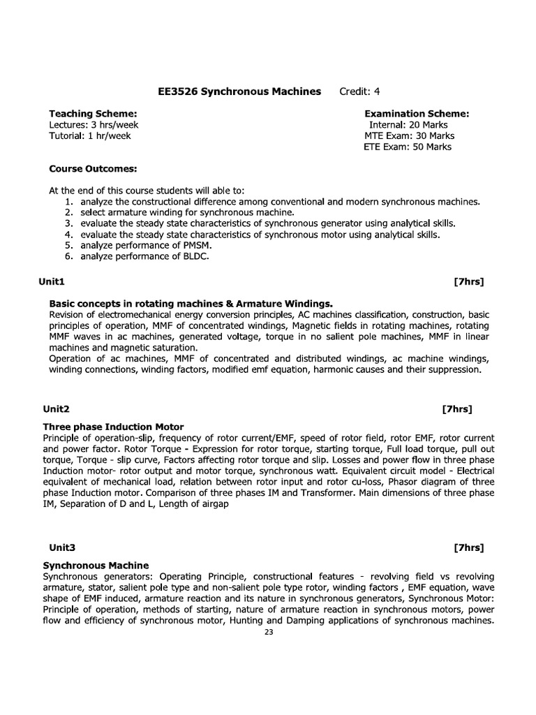 Synchronous Machines | PDF