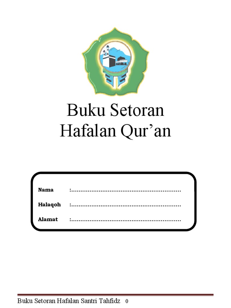 Buku Setoran Hafalan Santri Qur'an | PDF