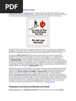 Fire Service Access Elevators - Explained | PDF | Elevator | Door