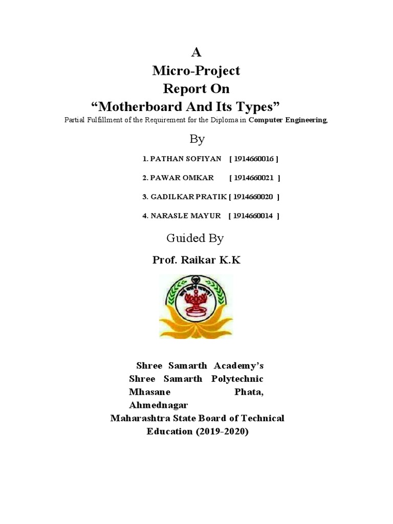 Computer Engineering Micro-Project | PDF | Ethernet | Usb
