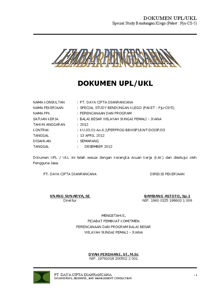 Dokumen Upl/Ukl | PDF