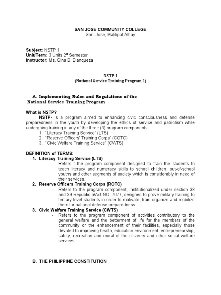 NSTP Module 2nd SEM.. AutoRecovered | PDF | Employment | Citizenship