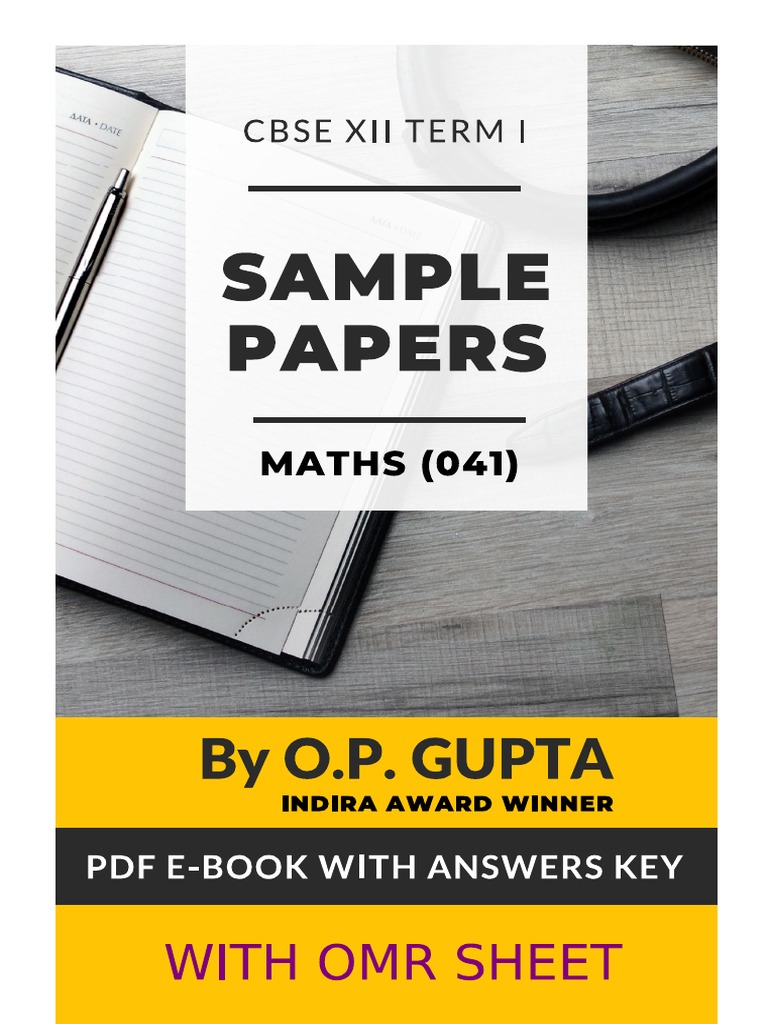 Cbse PDF SQP Xii Maths 041 Flyer | PDF