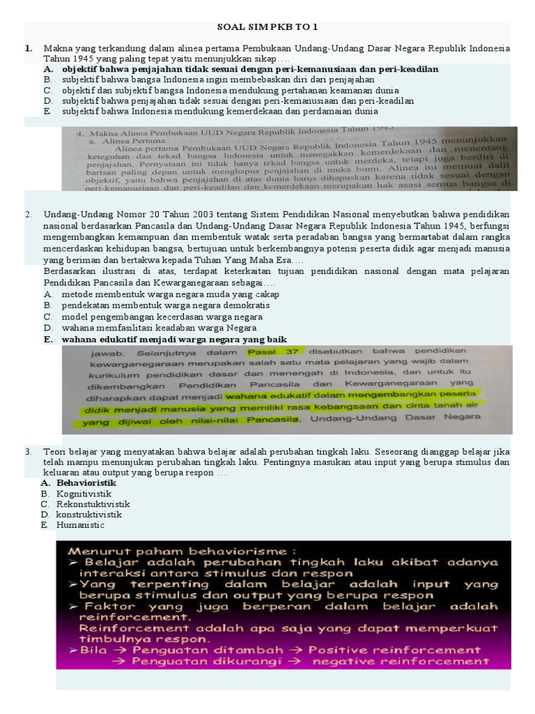 Pembahasan Soal 1 - 10 | PDF