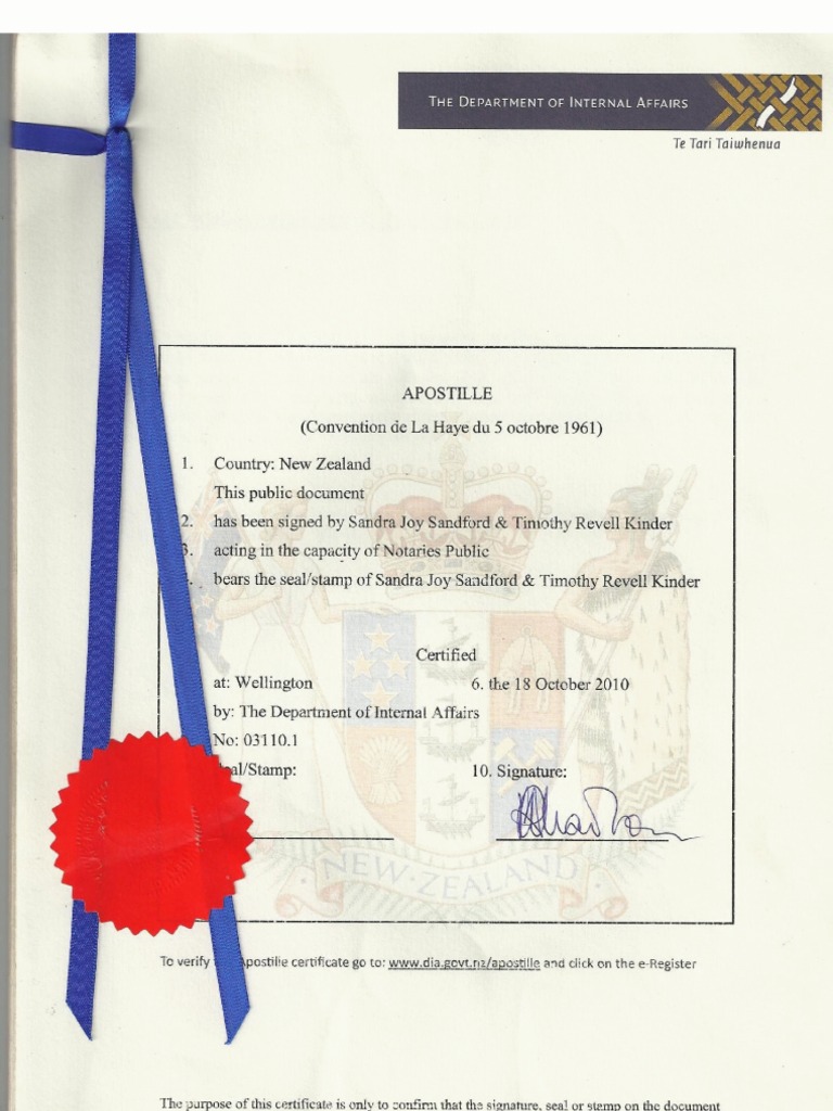 Apostille Seal Verification | PDF