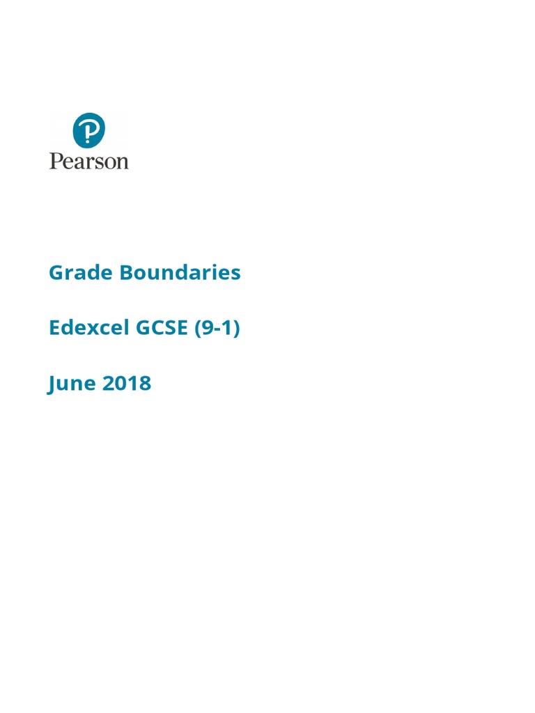 Edexcel GCSE History Grade Boundaries | PDF | Educational Assessment ...