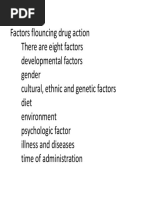 Factor Affecting Drug Action | PDF | Drugs | Pharmacology